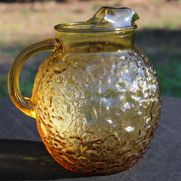 Anchor Hocking | Dining | Milano Honey Gold Pitcher | Poshmark